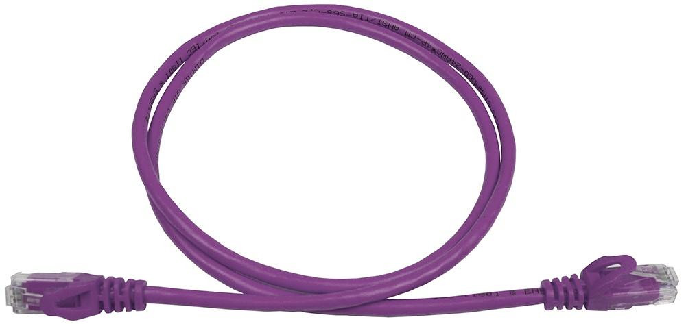 PowerMAX Purple Cat.6 U/UTP T568B Patch Cord (PVC) - with Divider