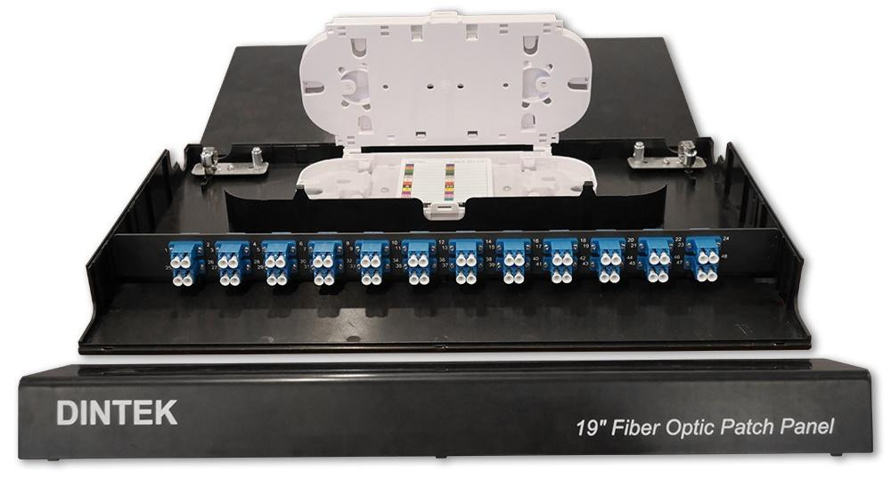 48 Port 1U LC Fixed Patch Panel & Plastic Enclosure