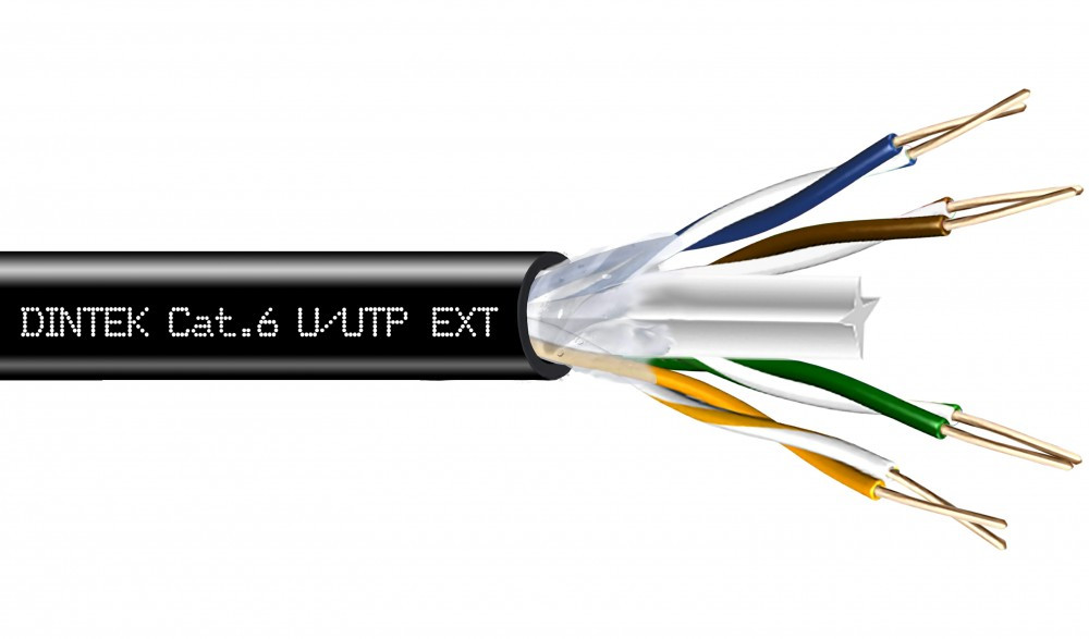 PowerMAX 4P Cat.6 U/UTP 23AWG PE Gel Filled Cable - Black